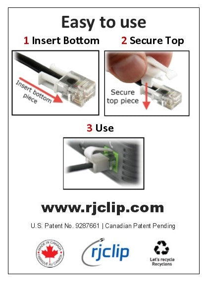 rjclip-11 (2 Sets) for fixing broken RJ11/RJ12 connectors – RJCLIP